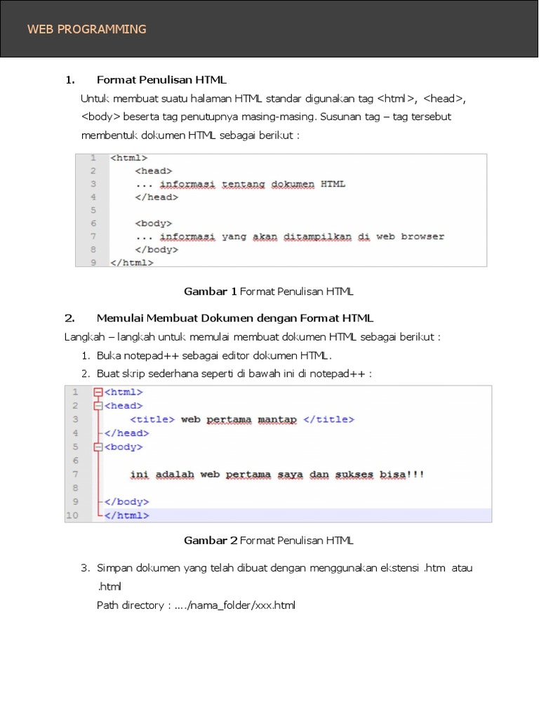 Modul Web Dasar HTML CSS | PDF