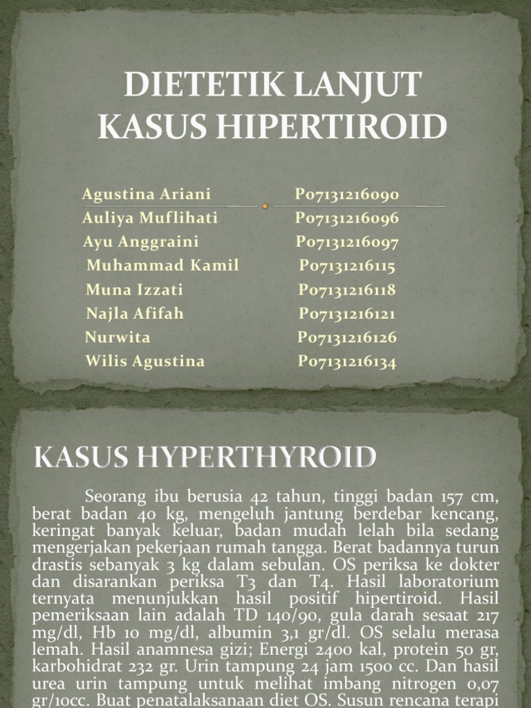 Diet Hipertiroid: Panduan dan Rekomendasi | PDF | Kesehatan Holistik