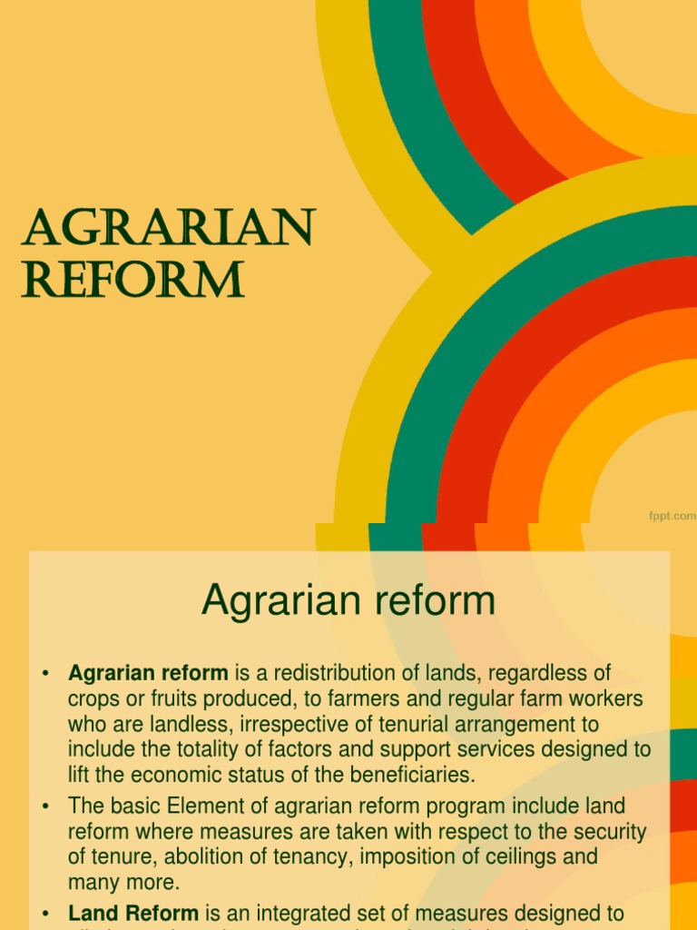Agrarian Reform in the Philippines | PDF | Agriculture | Economies