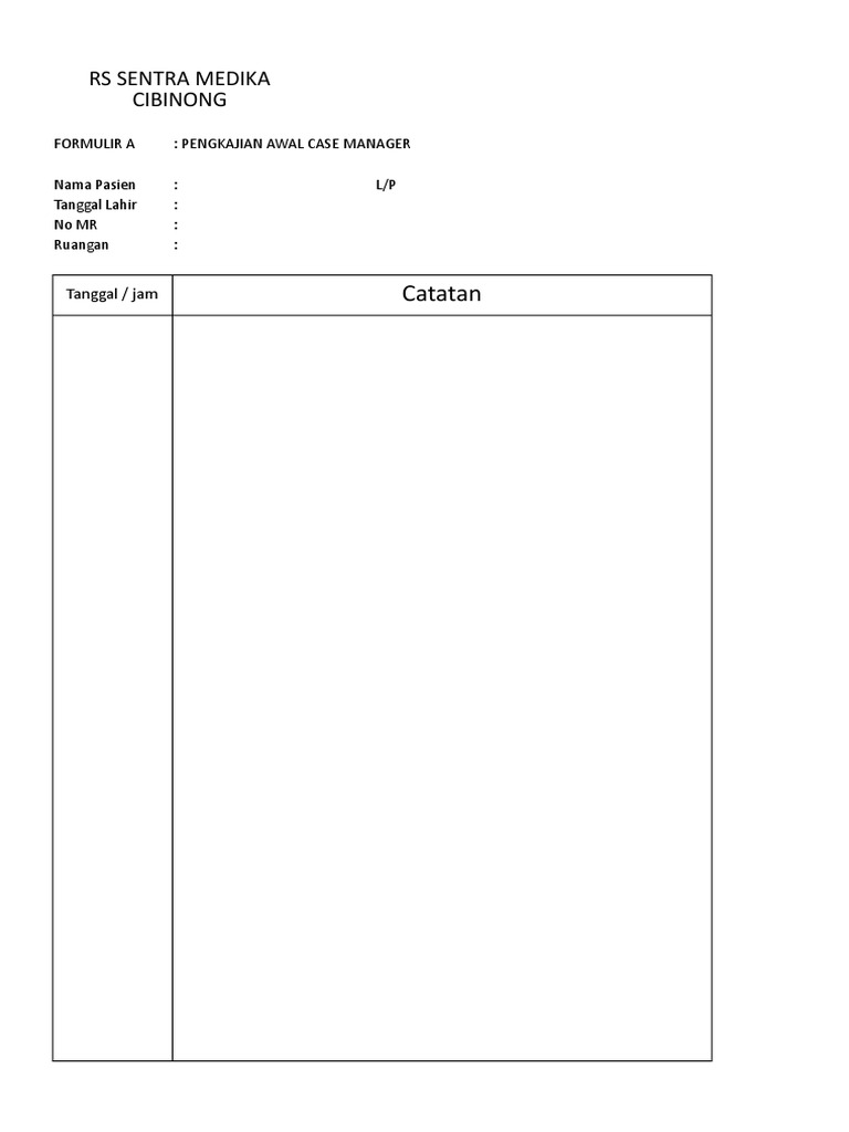 Pengkajian & Evaluasi Case Manager | PDF | Bisnis | Pengelolaan ...