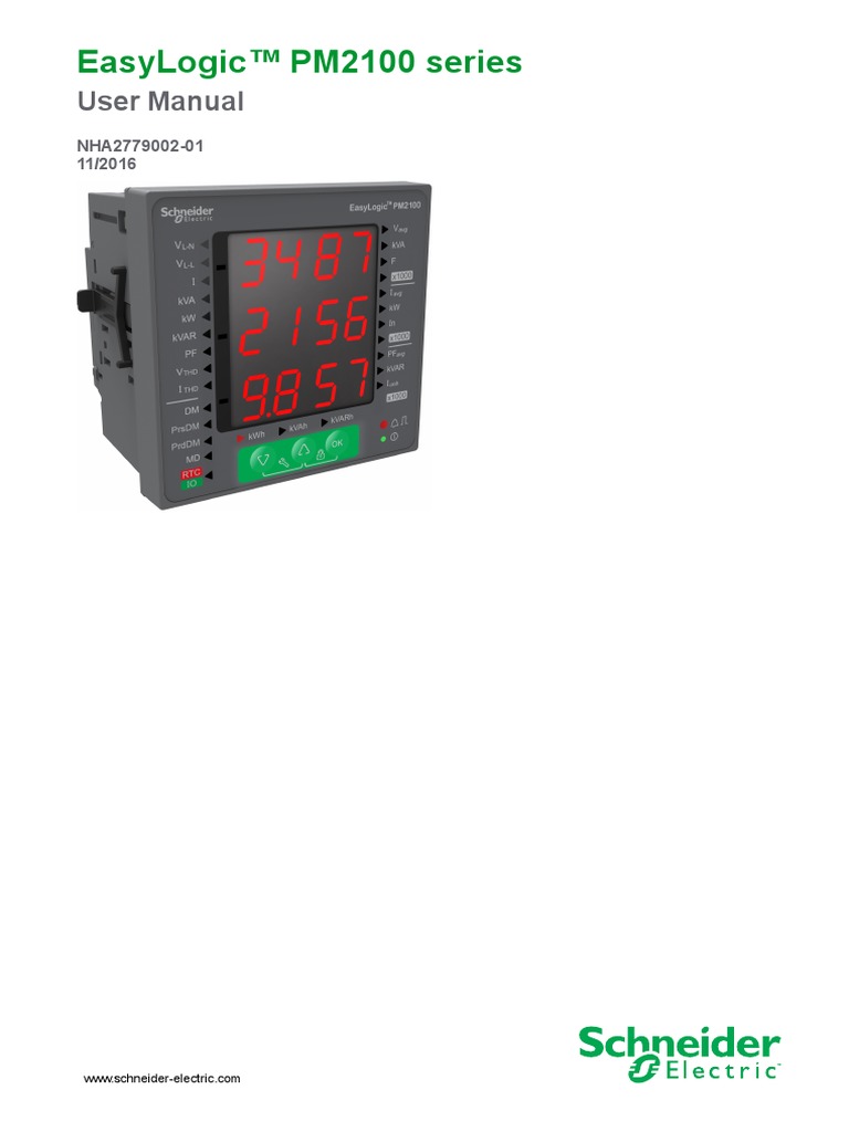 PM2100 Series User Manual en | PDF | Ac Power | Programmable Logic ...