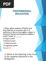 Professional Education LET PNU Reviewer | PDF | Test (Assessment ...