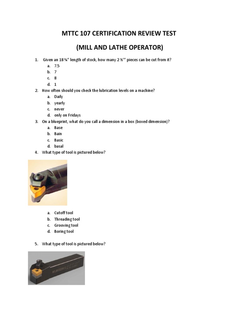 Nims Cnc Operators Supplement Pretest Study Guide 3 Pdf Machining