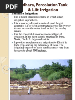 Bandhara Irrigation: Types & Benefits | PDF | Dam | River