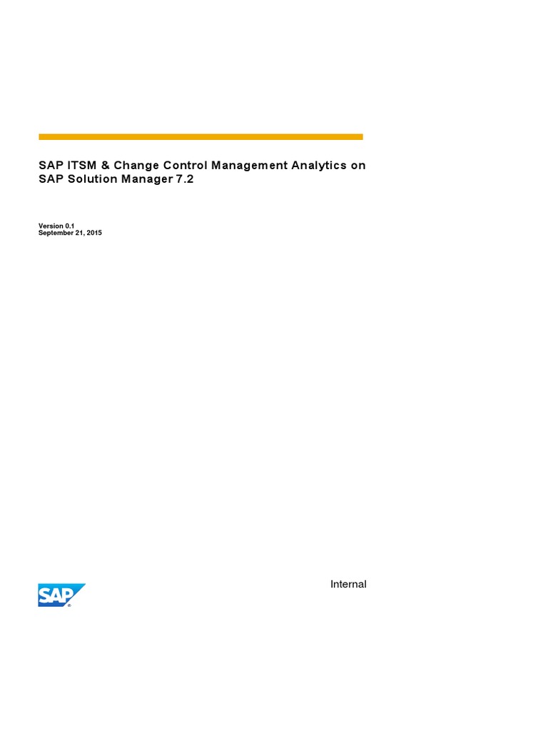 Itsm Guide | PDF | Analytics | Sap Se