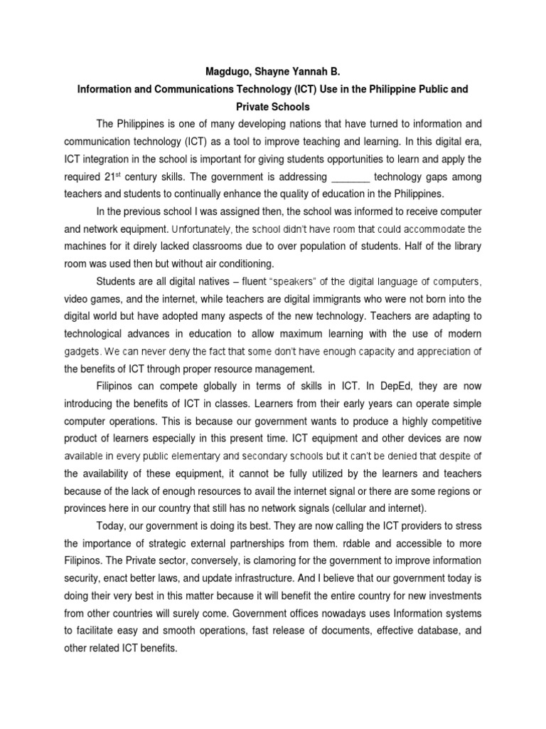 Case 6 - Issues On The Philippines Information and Communications ...