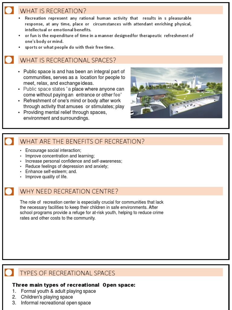 Understanding Recreational Spaces | PDF | Recreation | Mind