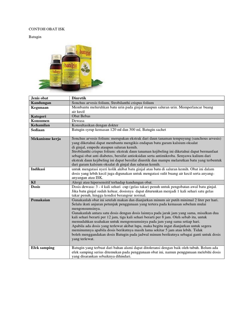 Contoh Obat Isk | PDF