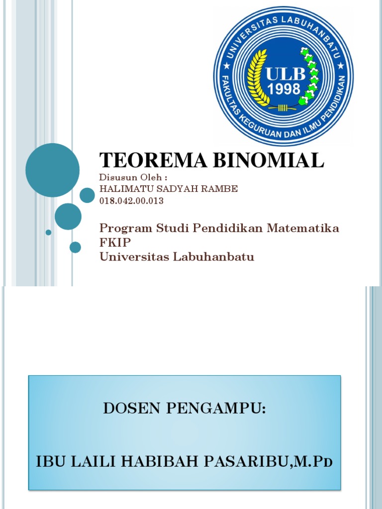 Teorema Binomial.. | PDF