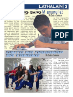 Feature Writing Sample (Filipino) | PDF