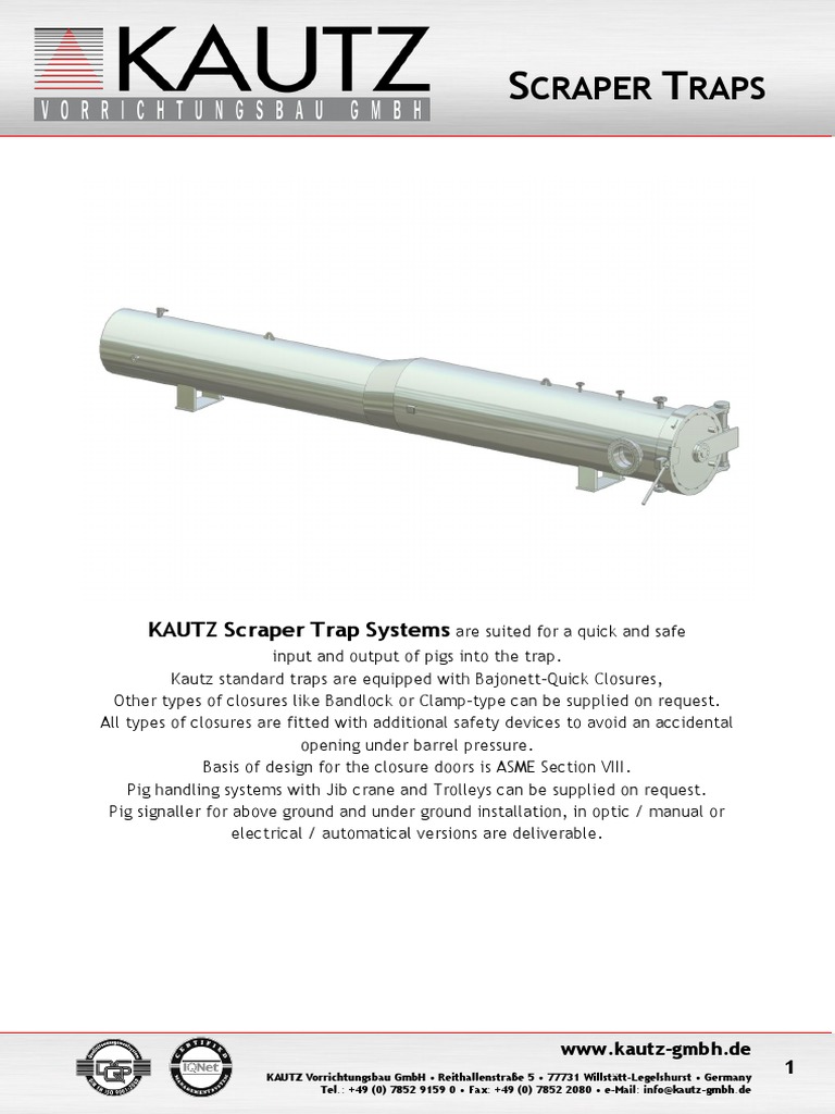 KAUTZ 04681 Scrapper Trap Offer Drawing | PDF | Manufactured Goods ...