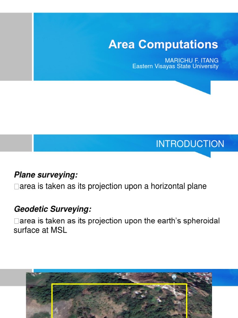 Area Computation | PDF | Area | Triangle