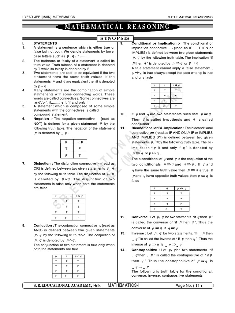 3) Mathematical Reasoning | PDF | Triangle | Metalogic