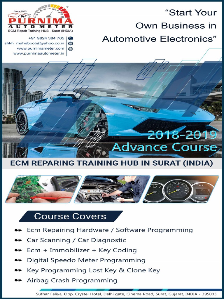 Car Ecm Repair Training Course | PDF