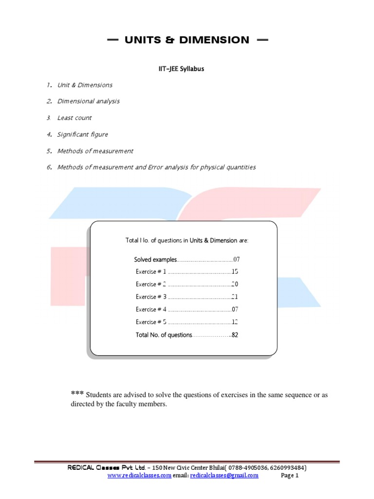Units & Dimension | PDF | Speed Of Light | Volt