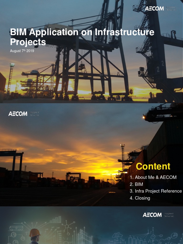 AECOM's BIM in Infrastructure Projects | PDF | Building Information ...