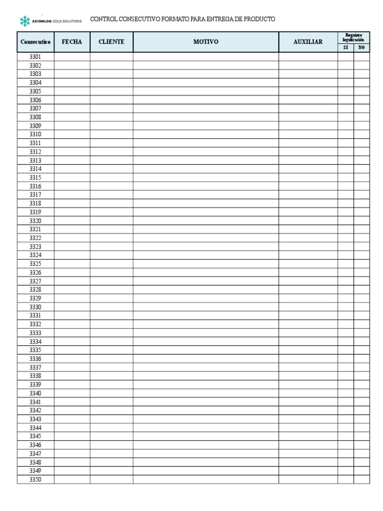 Planillas Salidas Manuales | PDF