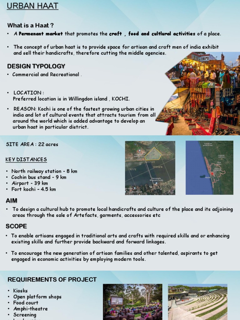 Urban Haat: Cultural Hub Design Guide | PDF | Delhi