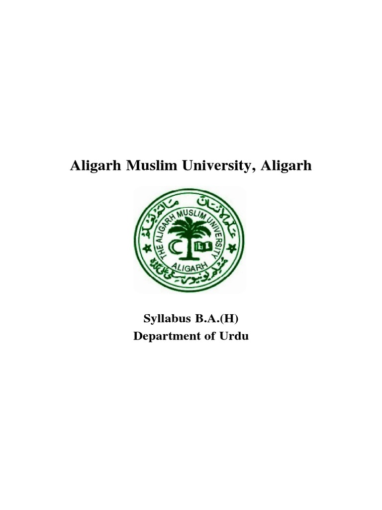 AMU BA Syllabus PDF | PDF | Bachelor Of Arts | Question