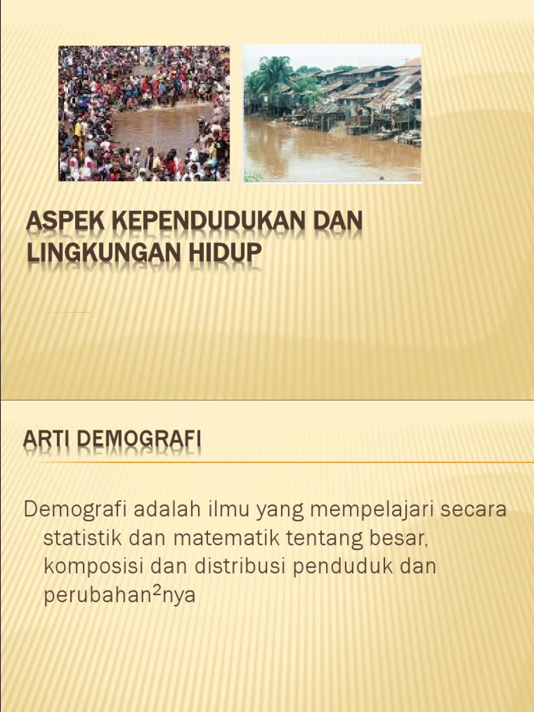 Aspek Kependudukan Dan Lingkungan Hidup | PDF