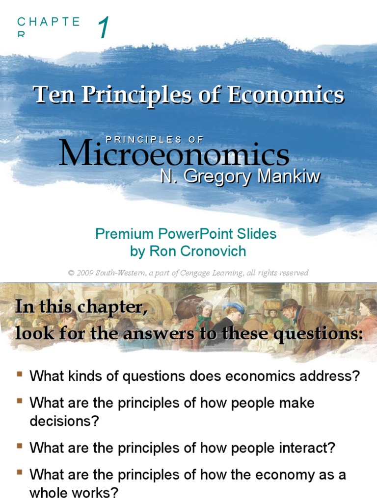 Micro Ch1 Presentation 131022070429 Phpapp02 | PDF | Economics | Inflation