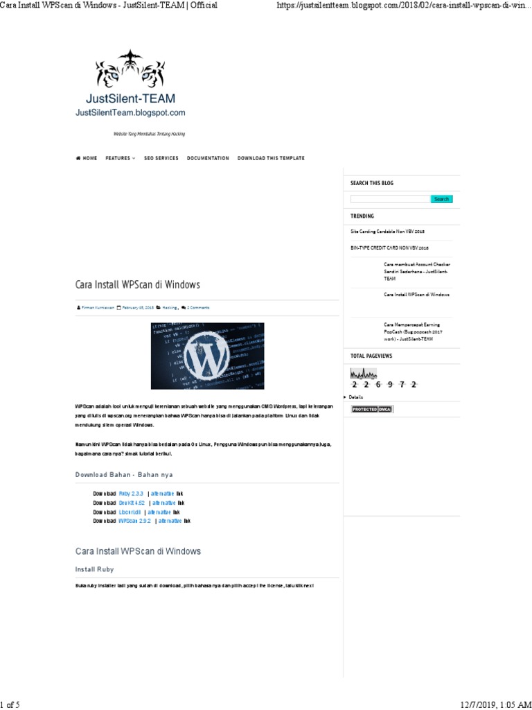 Install WPScan | PDF
