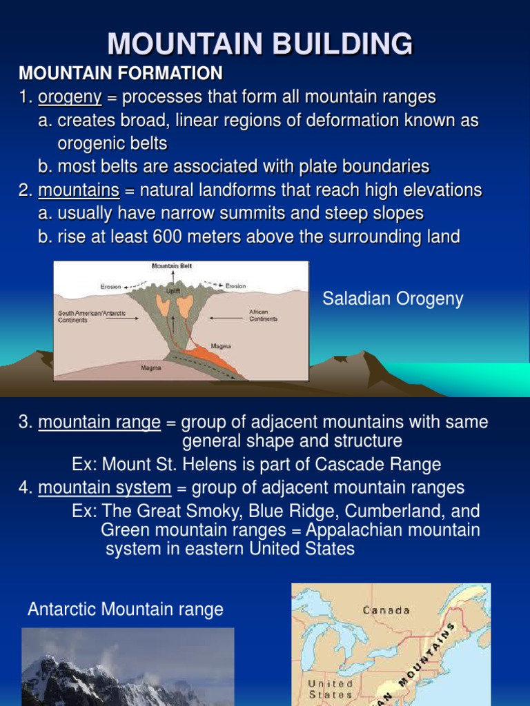 Mountain Building C20 | PDF | Mountains | Plate Tectonics