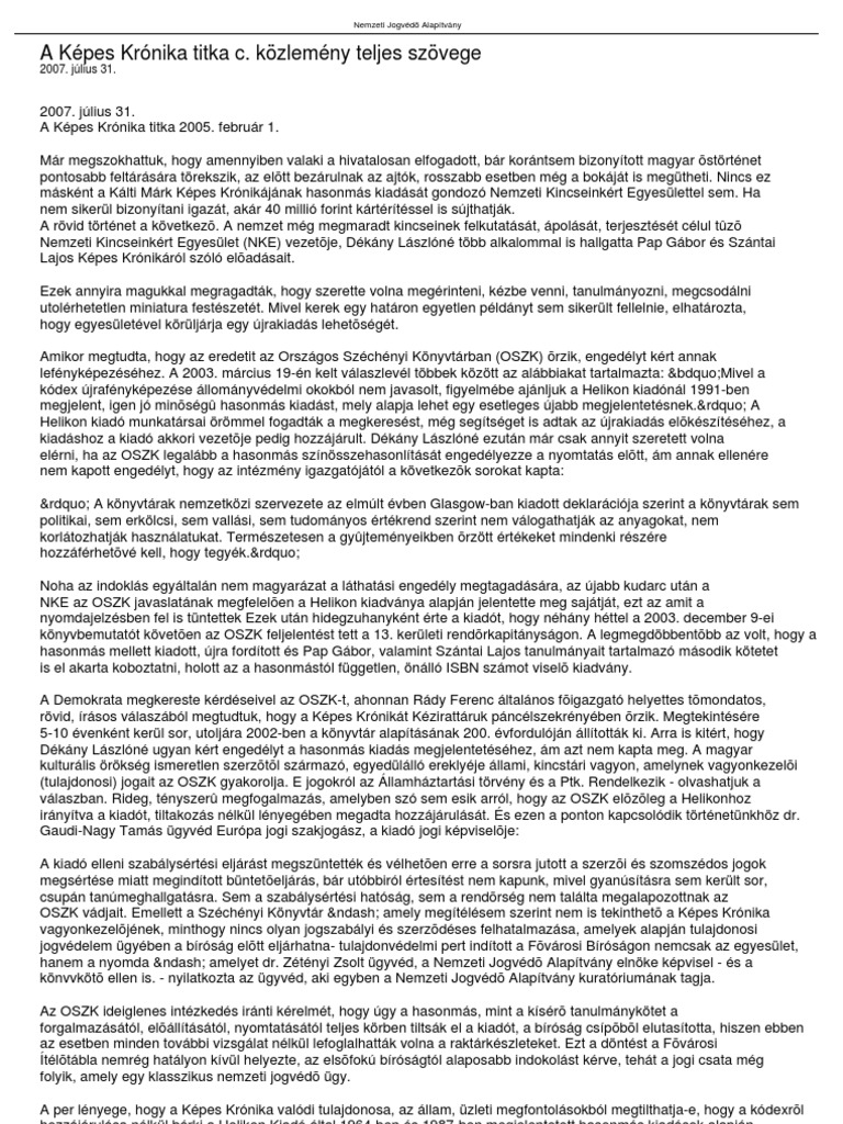 Képes Krónika | PDF