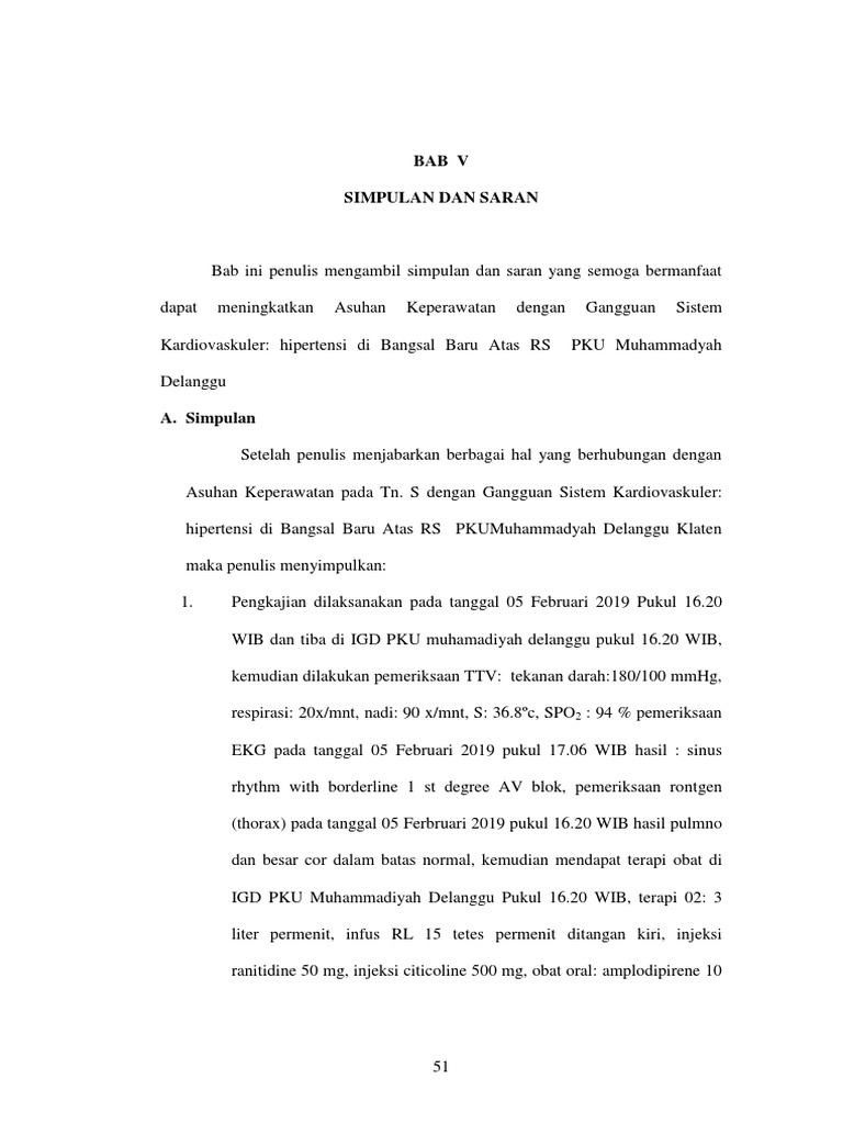 KTI Bab V | PDF | Pengembangan Diri | Kesehatan Holistik