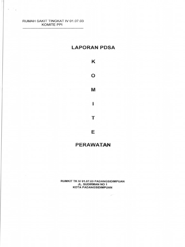 Laporan Pdsa | PDF