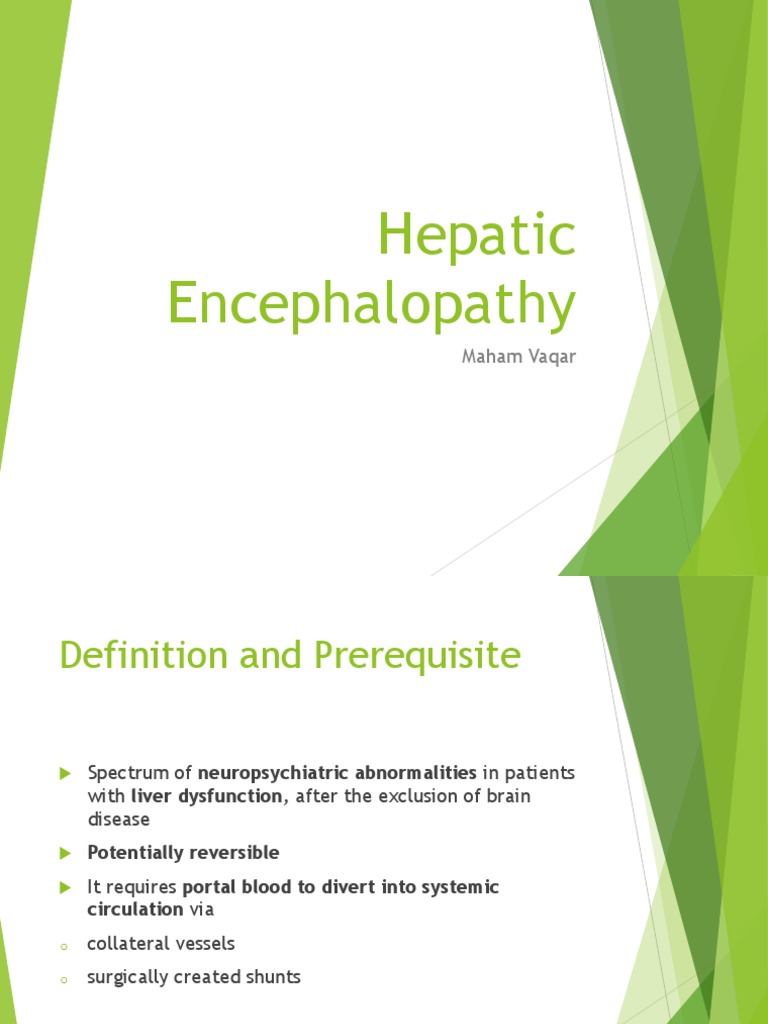 Understanding Hepatic Encephalopathy | PDF | Medical Specialties ...