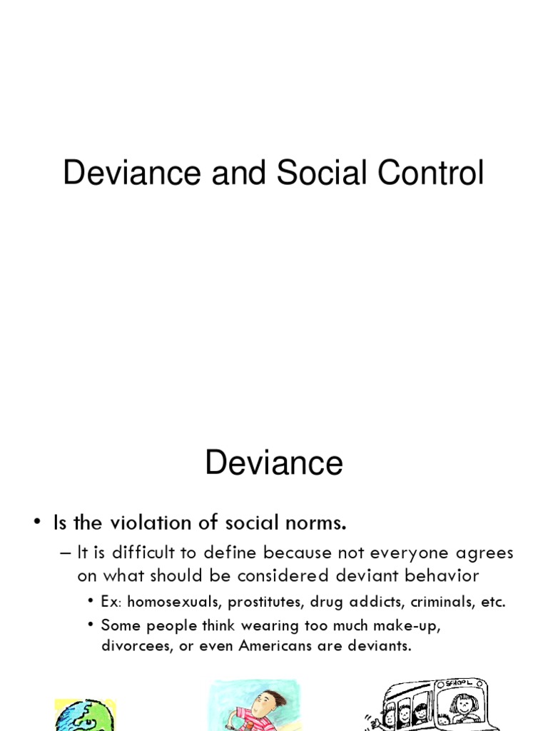 Deviance and Social Control Student Notes | PDF | Deviance (Sociology ...