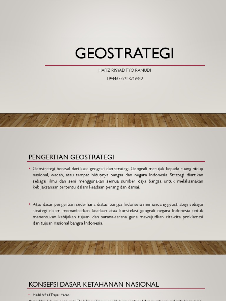 Pengertian dan Tujuan Geostrategi | PDF | Politik