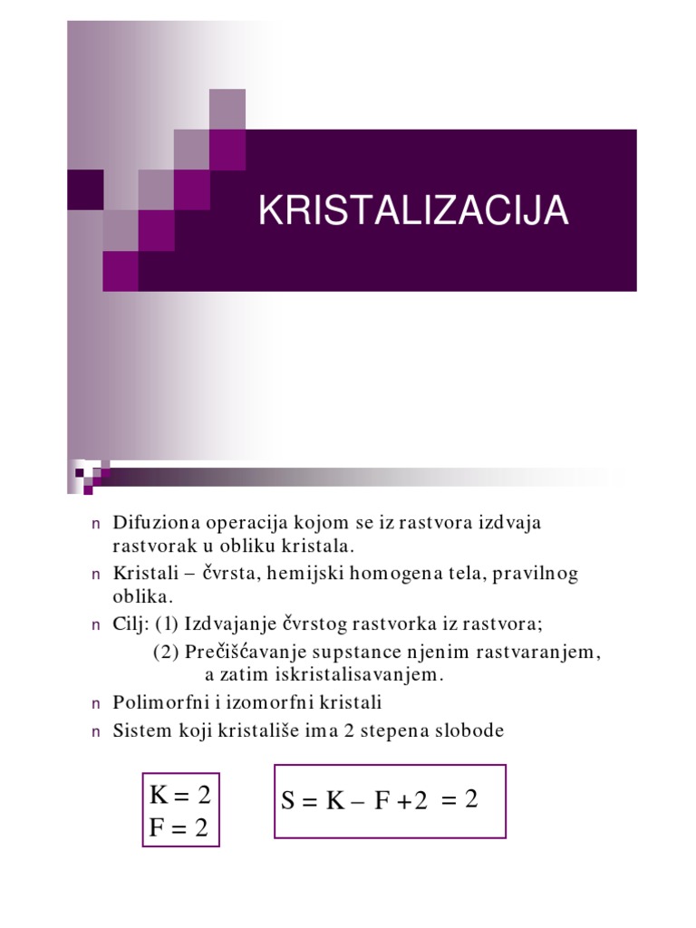 Kristalizacija | PDF