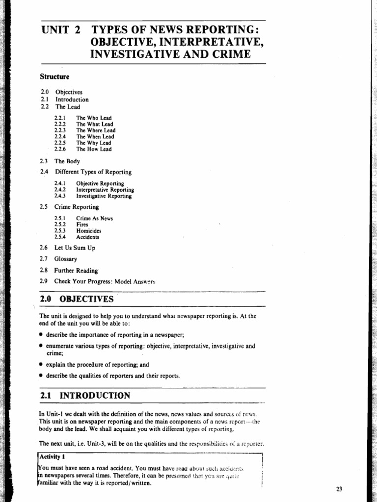 Types of News Reporting: Objective, Interpretative & Investigative ...