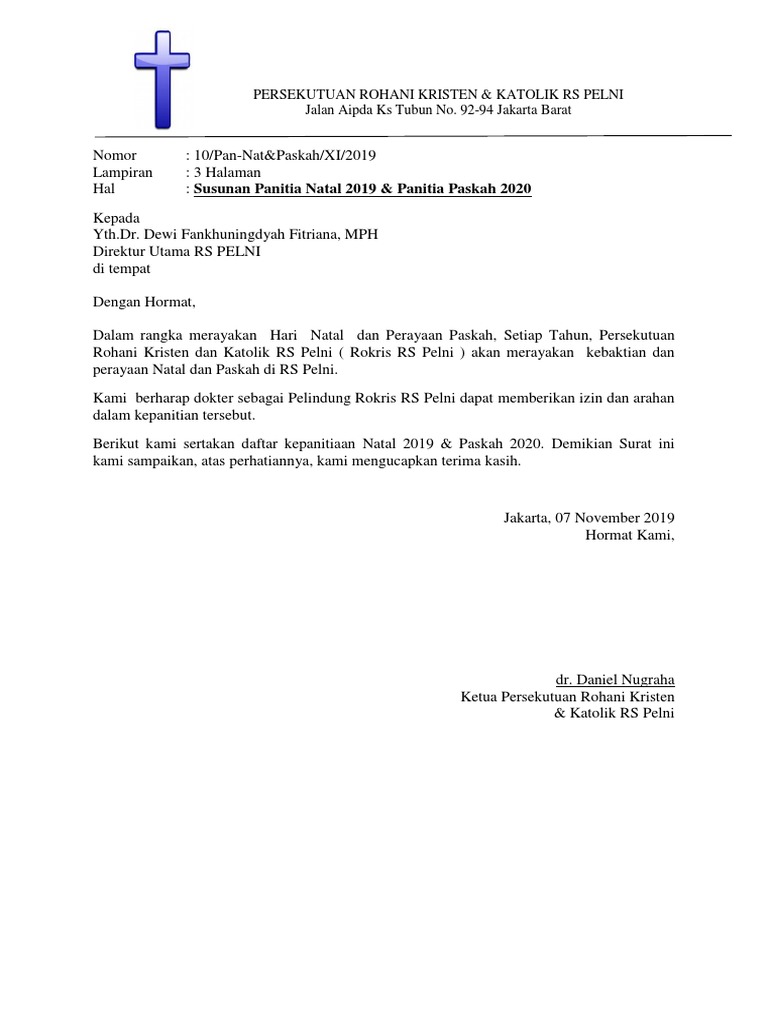 PERSEKUTUAN ROHANI KRISTEN Untuk Pembuatan SK 2019 Natal 2 | PDF ...