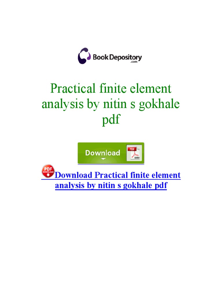 Practical Finite Element Analysis by Nitin S Gokhale PDF | PDF ...