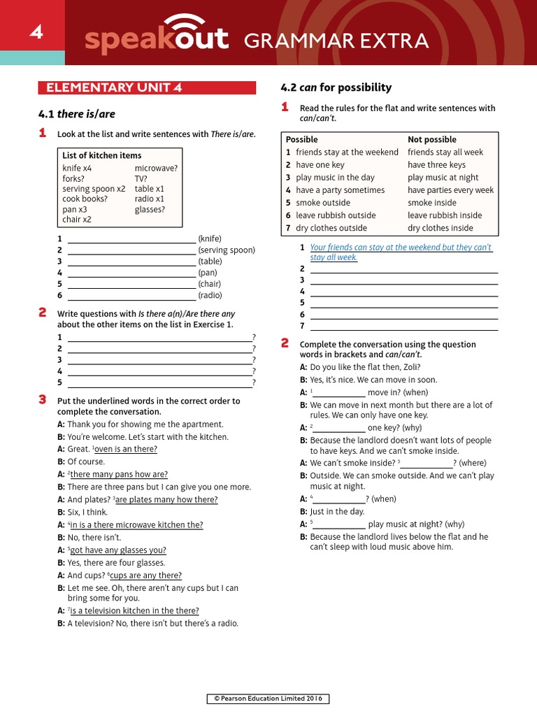 Speakout Grammar Extra Elementary Unit 4 | PDF | Clothing