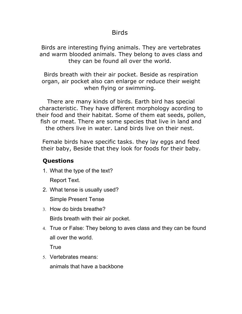 Birds: Characteristics and Habitats | PDF | Wellness
