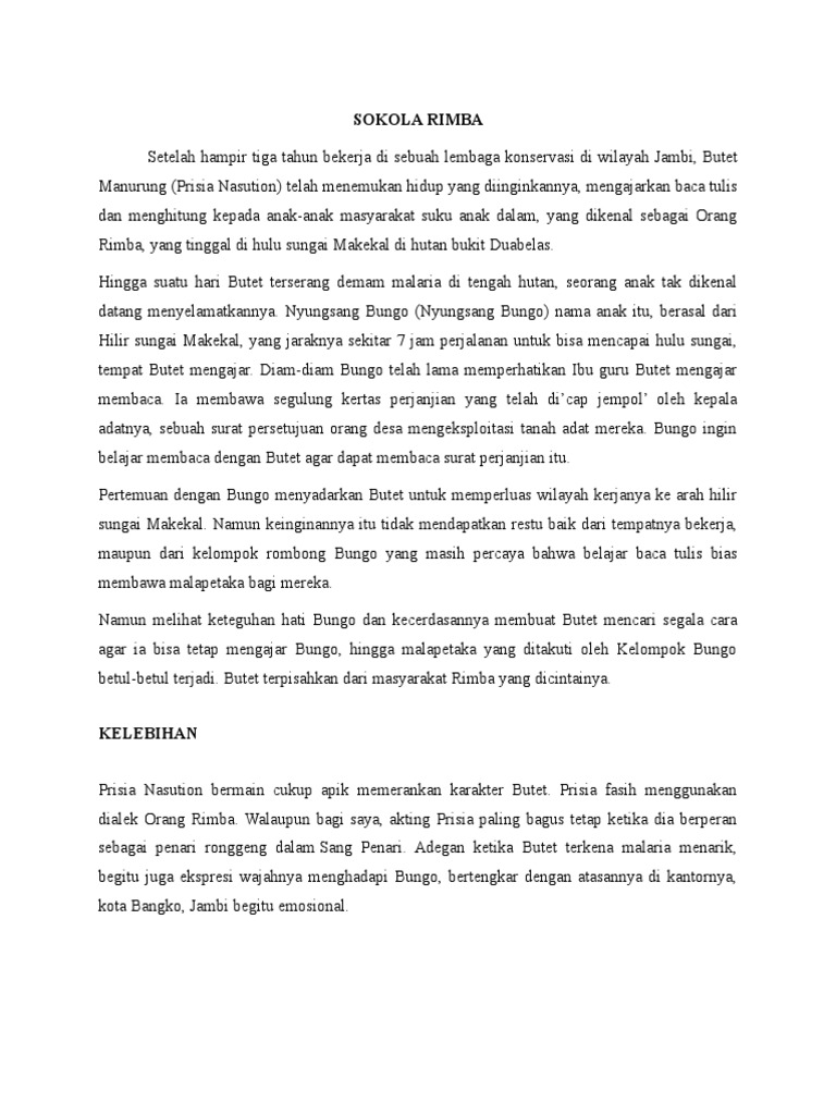 Novel Sokola Rimba | PDF