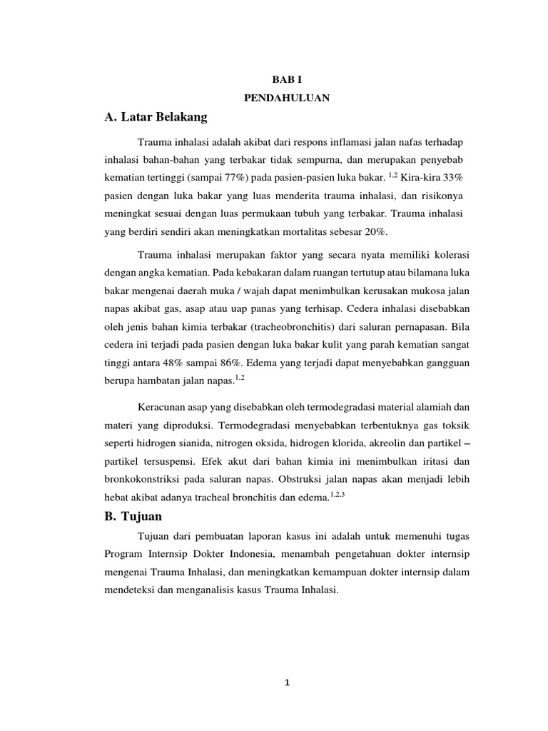 Trauma Inhalasi Fix | PDF