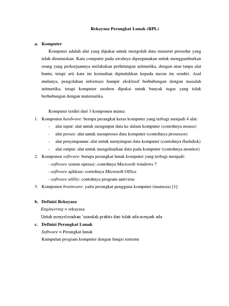 RPL | PDF | Komputer