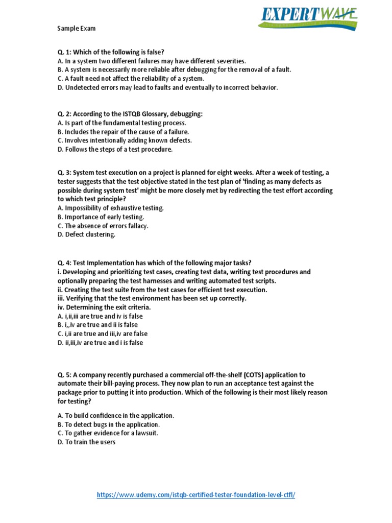 Istqb Exam Examples