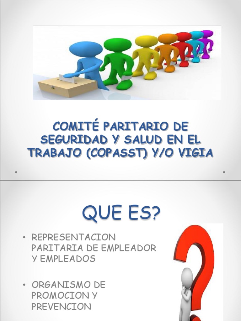 Diapositivas Copasst | PDF | Gobierno | Salud y bienestar