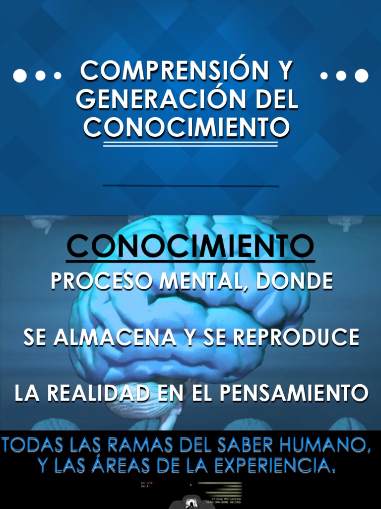 Comprensión y Generación del Conocimiento | PDF | Experiencia | Realidad