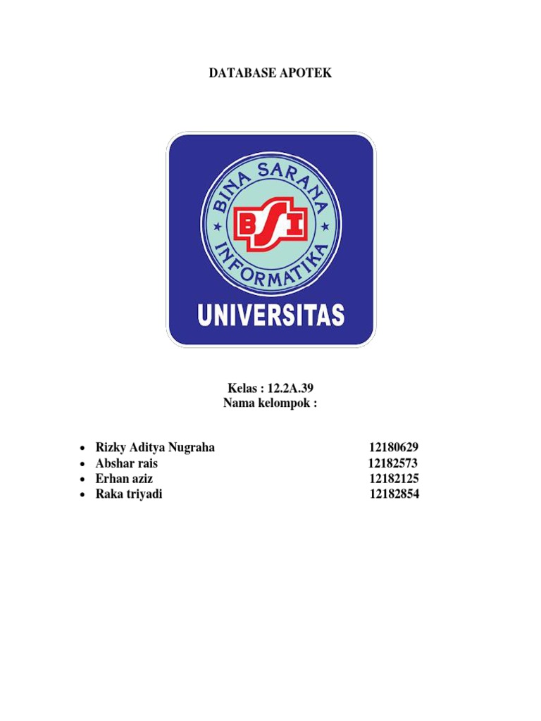 Database Apotek Pdf