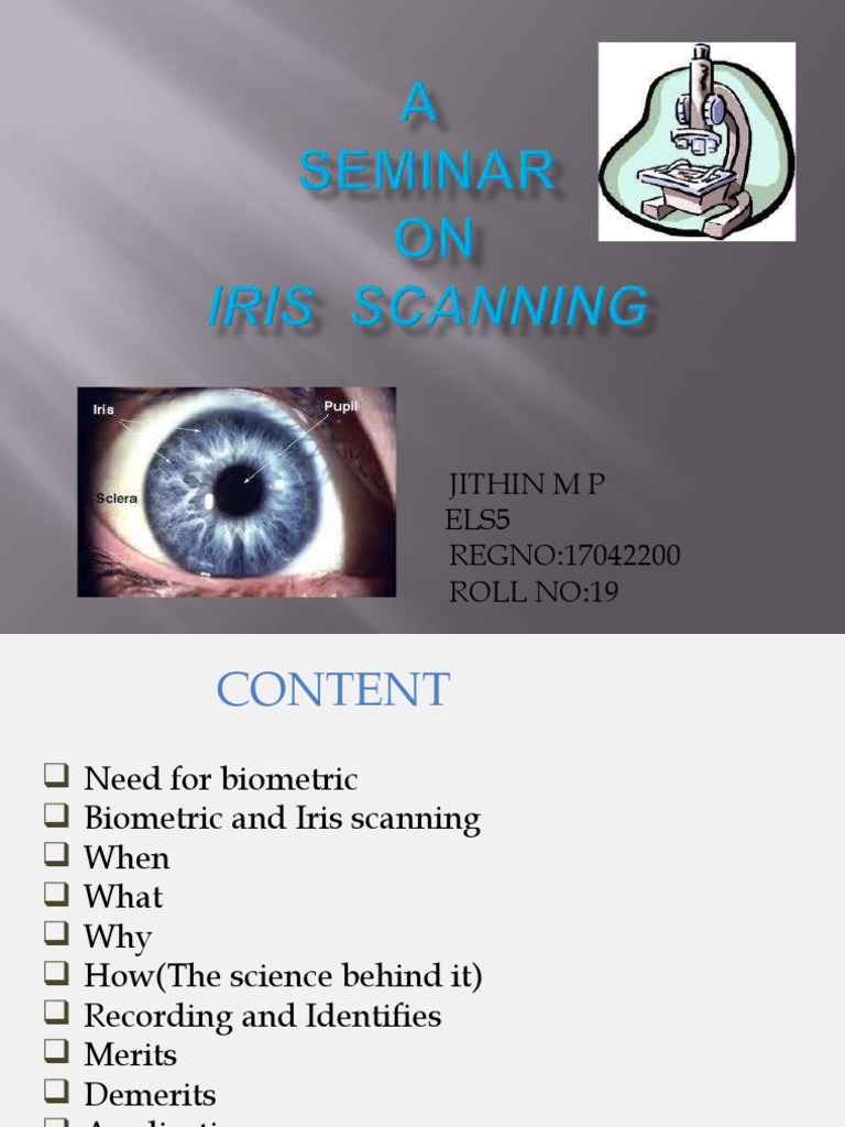 Iris Scanning | PDF | Biometrics | Security Technology