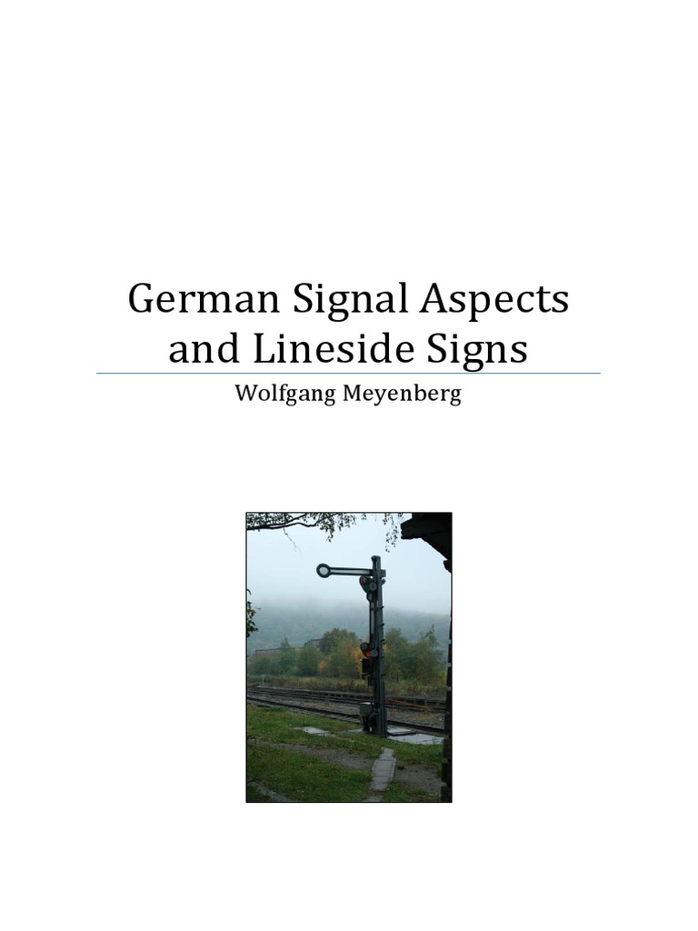 German Signalling PDF | Download Free PDF | Industrial Engineering | Rules
