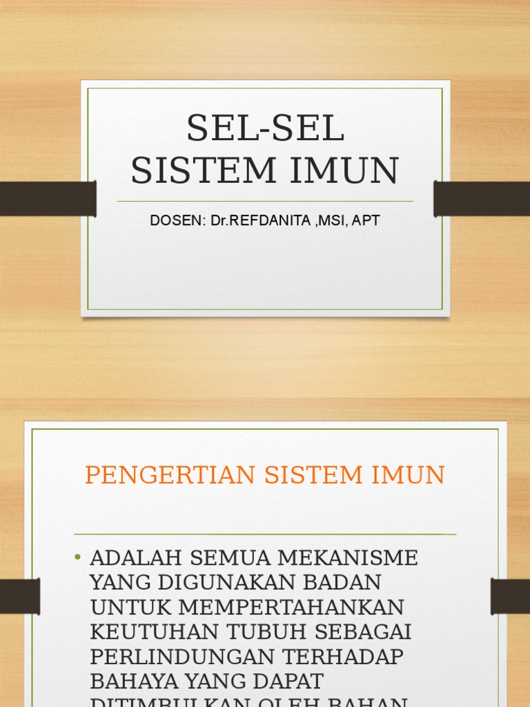 Sel-Sel Sistem Imun Ref | PDF
