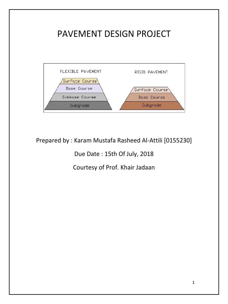 Pavement Design Project | PDF | Road Surface | Fracture